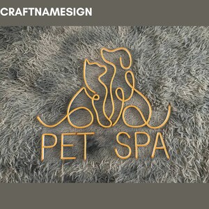 Pet Spa Neon Sign, Dog Cat Spa Led Sign, Custom Neon Sign, Pet Store ...