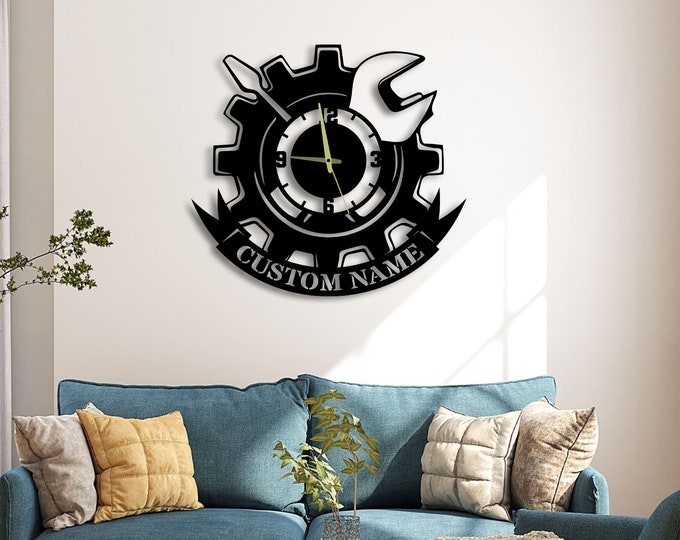 Brake and Rotor Wall Clock - Racing Inspired - Man Cave Decor - Etsy