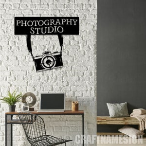 Personalized Photographer Metal Sign,custom Camera Sign, Camera Wall ...