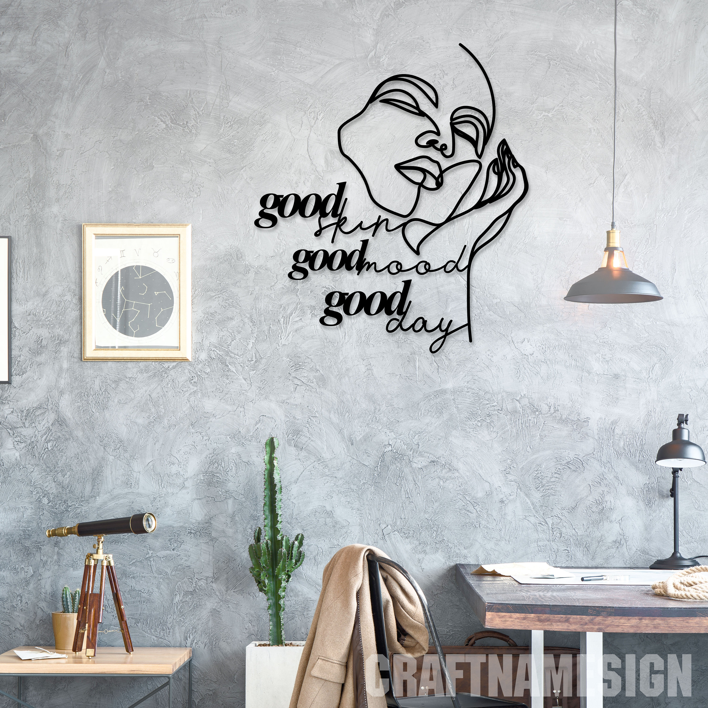 Custom Esthetician Metal Wall Art LED Light, Personalized Esthetician ...