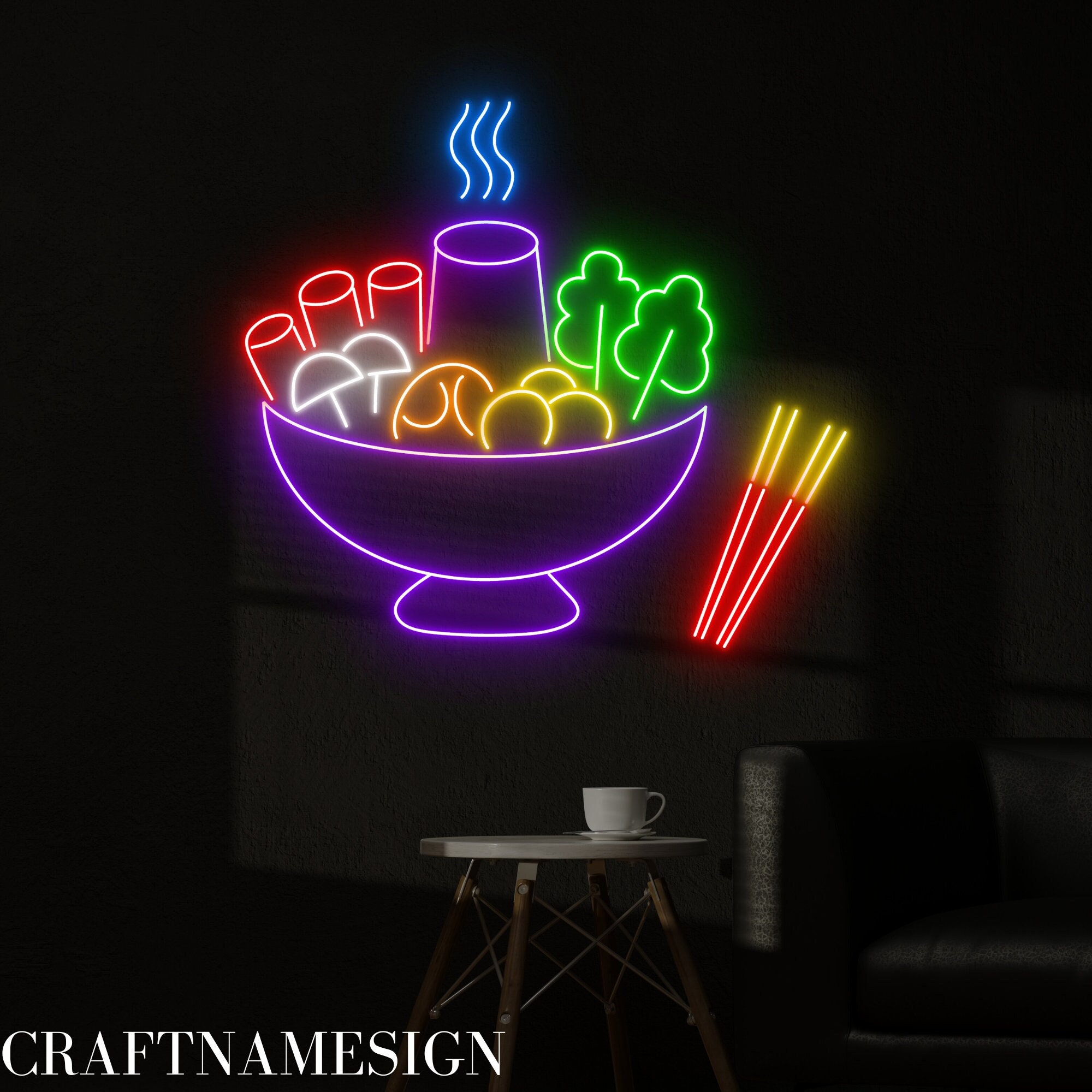 Hot Pot Neon Sign, Hot Pot Led Sign, Custom Neon Sign, Hot Pot ...