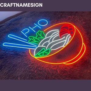 Vietnamese Pho Led Sign, Pho Neon Sign, Custom Neon Sign, Vietnamese ...