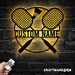 Personalized Badminton Racket Metal Wall Art LED Light - Custom ...