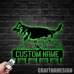Custom German Shepherd Dog Metal Key Holder, Decorative Key Holder ...