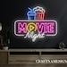 Movie Night Neon Sign, Cinema Led Sign, Custom Neon Sign, Movie Theater ...