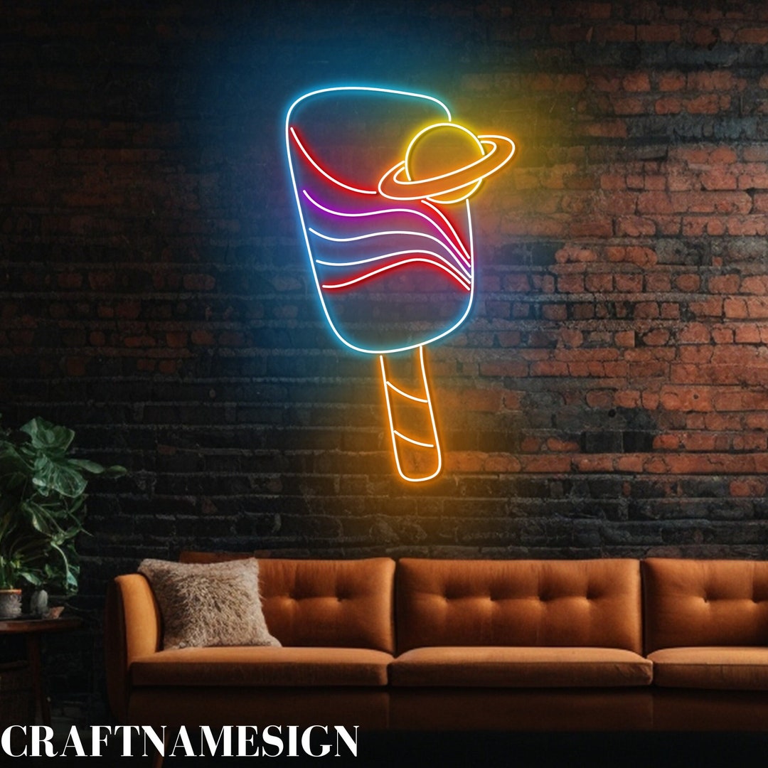 Universe Pickleball Neon Sign, Pickleball Planet Led Sign, Custom Neon ...