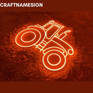 Farming Tractor Neon Sign, Farming Tractor Led Sign, Custom Neon Sign ...