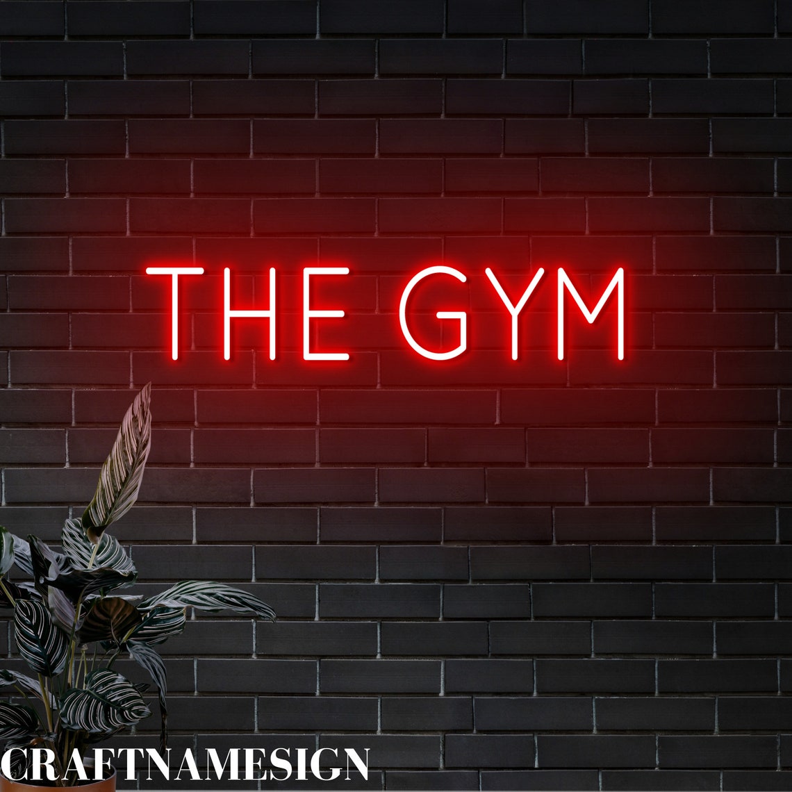The Gym Neon Sign for Gym and Fitness Club Led Decoration, Custom Neon ...