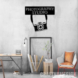 Personalized Photographer Metal Sign,custom Camera Sign, Camera Wall ...