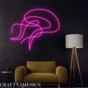 Jellyfish Neon Sign, Jellyfish Line Led Sign, Custom Neon Sign ...