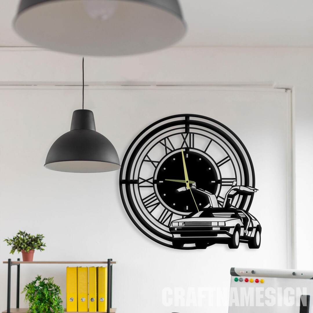 Back to the Future Metal Wall Clock, Wall Clock Unique for Home Decor ...