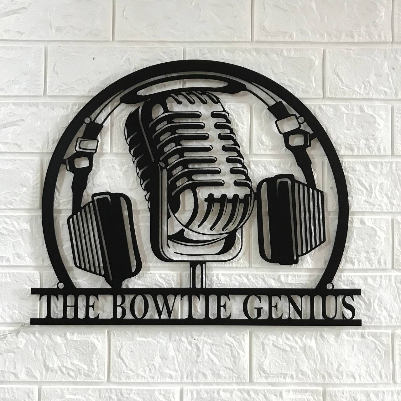 Personalized Music Audio Studio Metal Wall Art LED Light | Custom ...