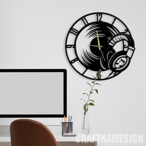 DJ Wall Clock, Wall Clock Unique for Home Decor and Wall Arts ...