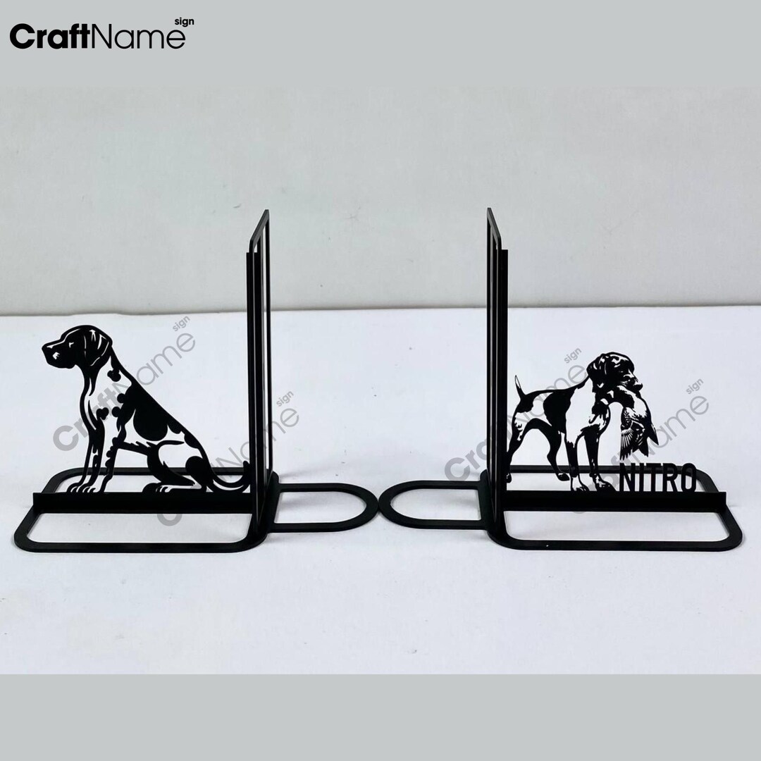 Personalized German Shorthaired Pointer Bookend, Custom Dog Book End ...