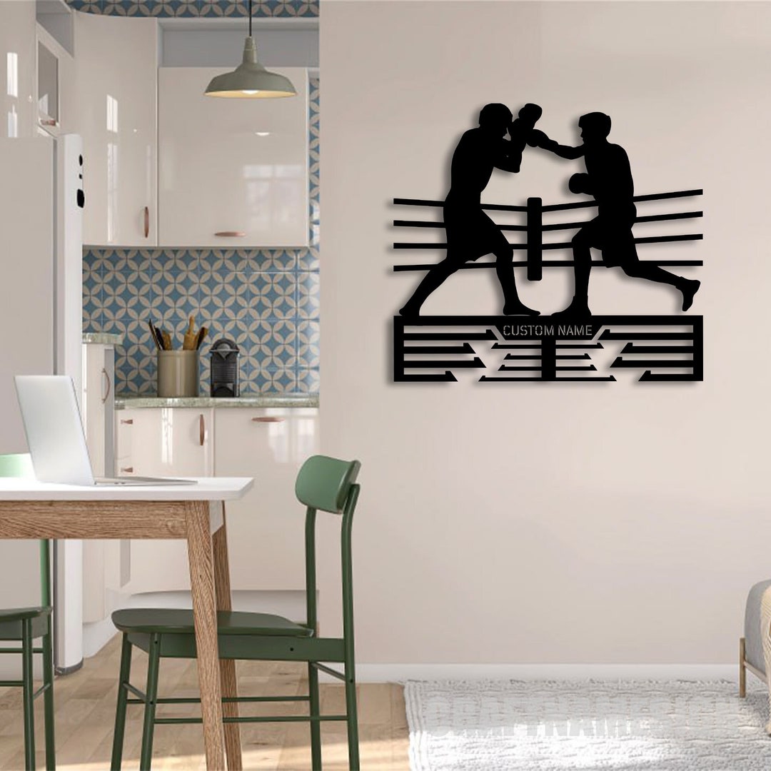 Custom Boxing Metal Led Medal Hanger, Boxing Wall Hanging Decoration ...