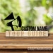 Custom Wooden Tour Guide Desk Name Plate, Tour Guide Metal Nameplate ...