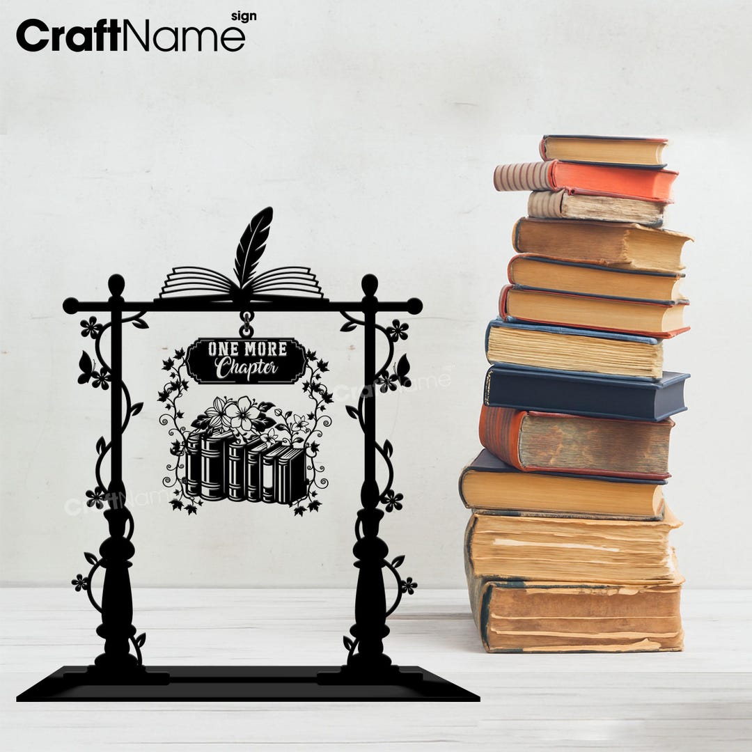 Custom Flower Books Signpost Metal Art, Library Signpost, Reading ...