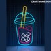 Milk Tea Neon Sign, Bubble Tea Led Sign, Custom Neon Sign, Milk Tea ...