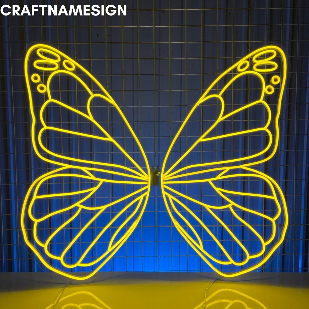 Butterfly Neon Sign, Butterfly Led Sign, Custom Neon Sign, Butterfly ...
