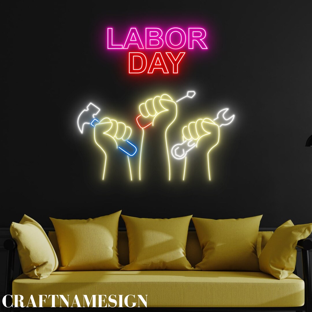 Happy US Labor Day Wall Neon Signs, Labor Day Led Signs, Custom Neon ...