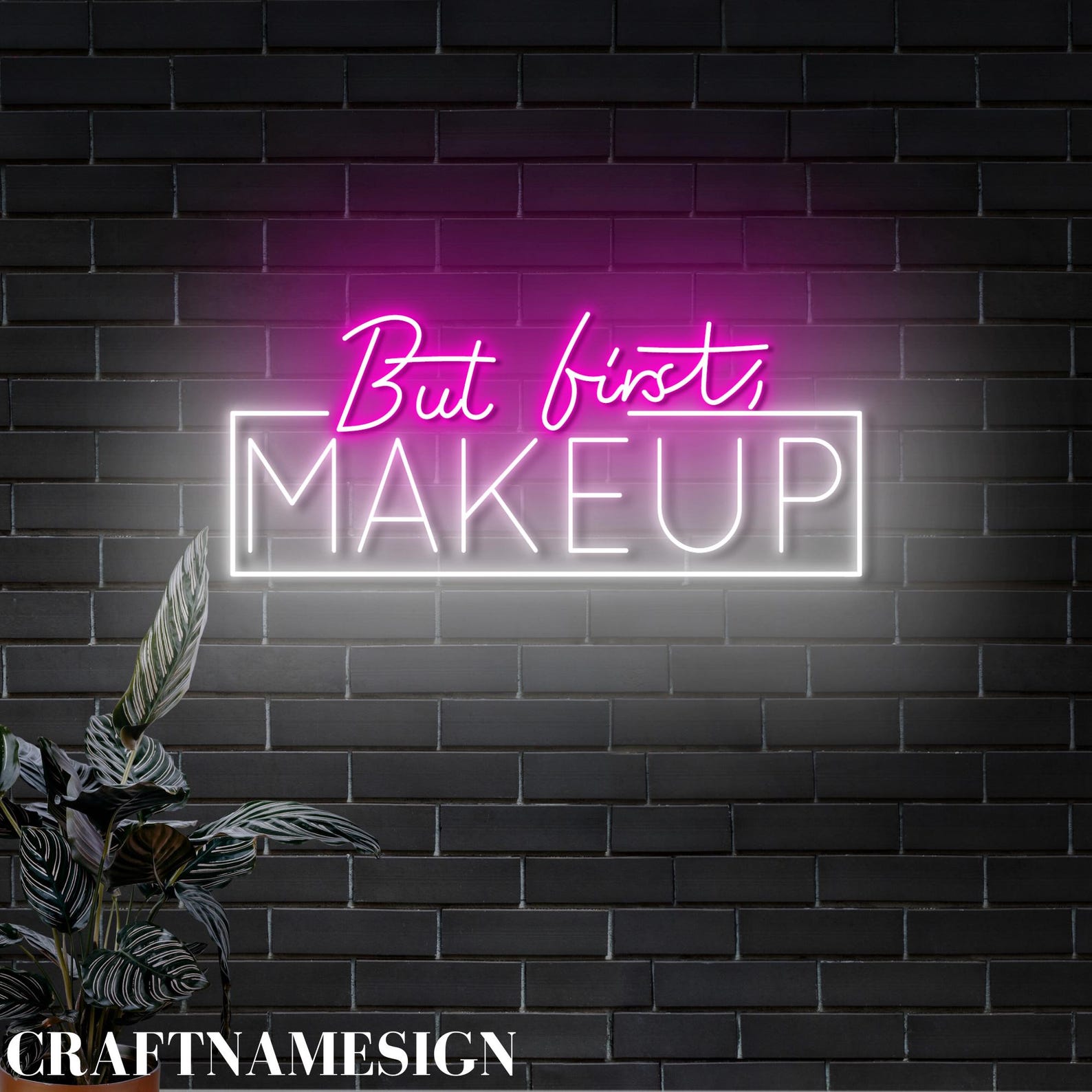 But First Makeup Neon Sign, Make up Led Sign, Custom Neon Sign, Make up ...