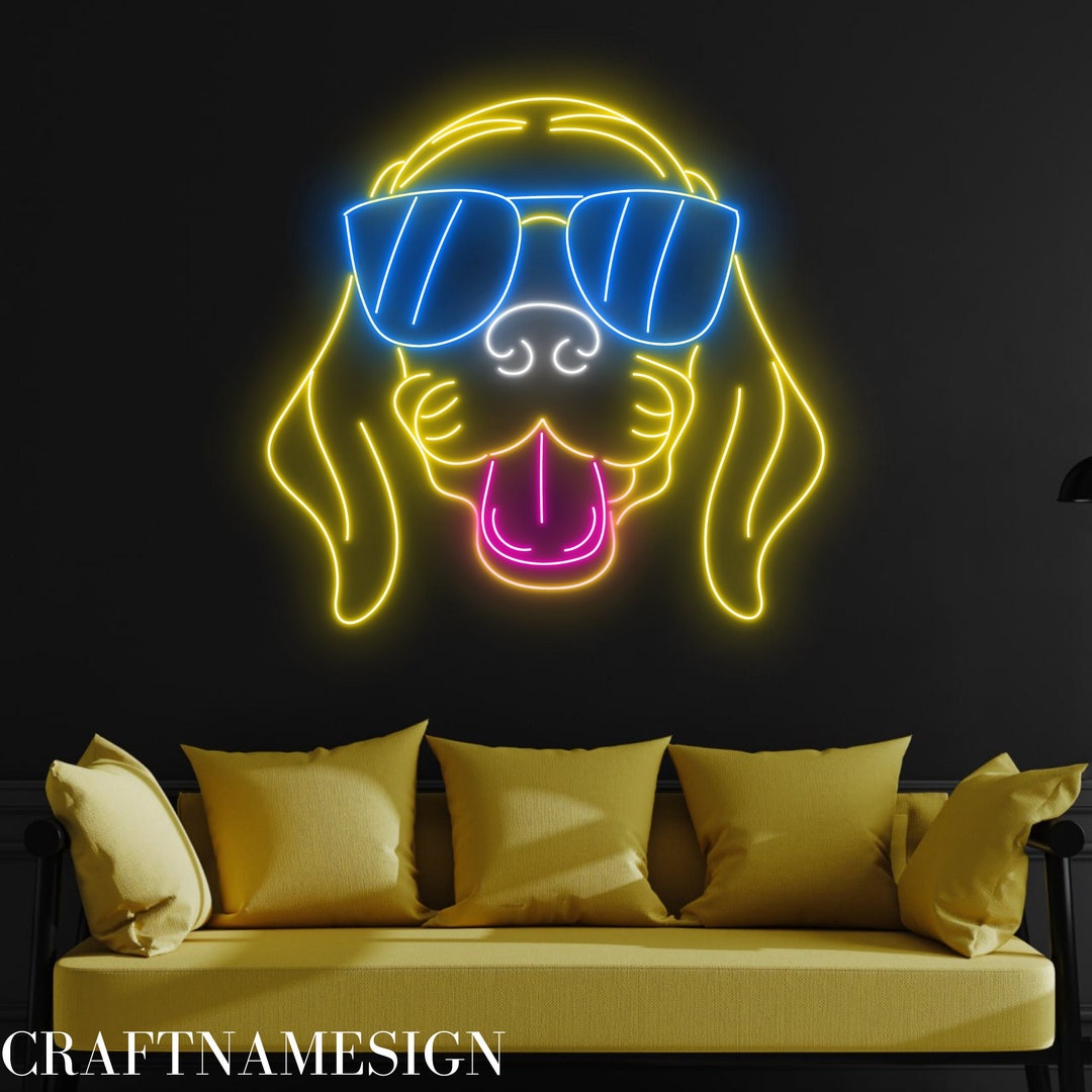 Cool Beagle Dog Neon Sign, Beagle Dog Led Sign, Custom Neon Sign ...