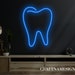 Tooth Line Neon Sign, Tooth Led Sign, Custom Neon Sign, Dentist Room ...