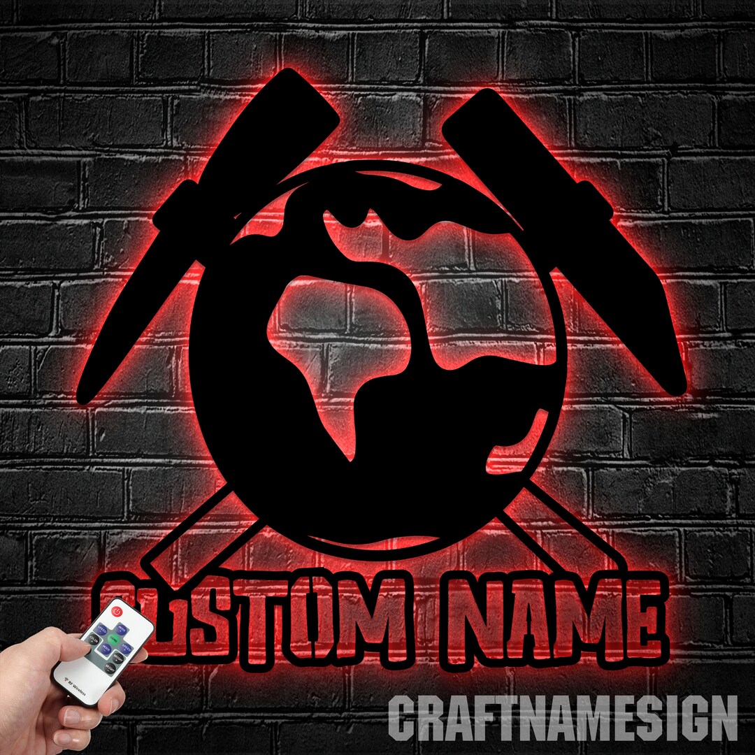 Custom Geologist Metal Wall Art LED Light, Personalized Geologistname ...