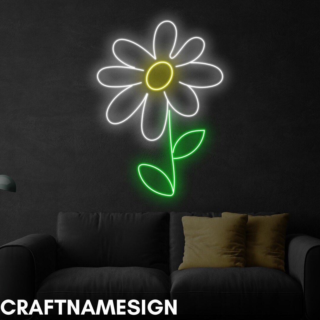 Wildflower Led Sign, Wildflower Neon Sign, Custom Neon Sign, Wildflower ...