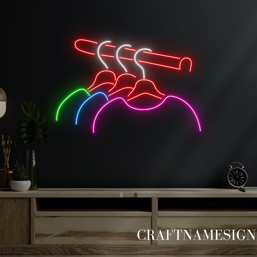 Wardrobe Hanger Neon Sign, Clothes Hanger Led Sign, Custom Neon Sign ...