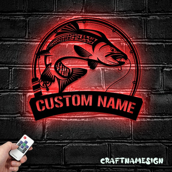 Salmon Neon Sign - Etsy