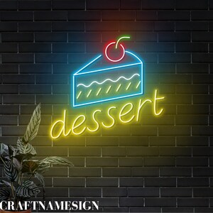Grand Opening Dessert Led Sign, Open Dessert and Coffee Shop Neon Sign ...
