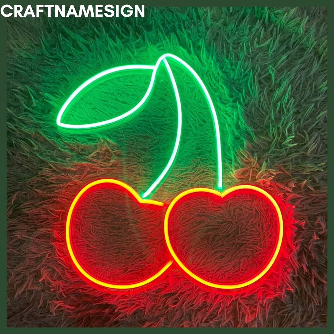 Sweet Cherry Led Sign, Sweet Cherry Neon Sign, Custom Neon Sign, Cherry ...