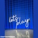 Let's Play Neon Sign, Let's Play Led Sign, Custom Neon Sign, Kid ...