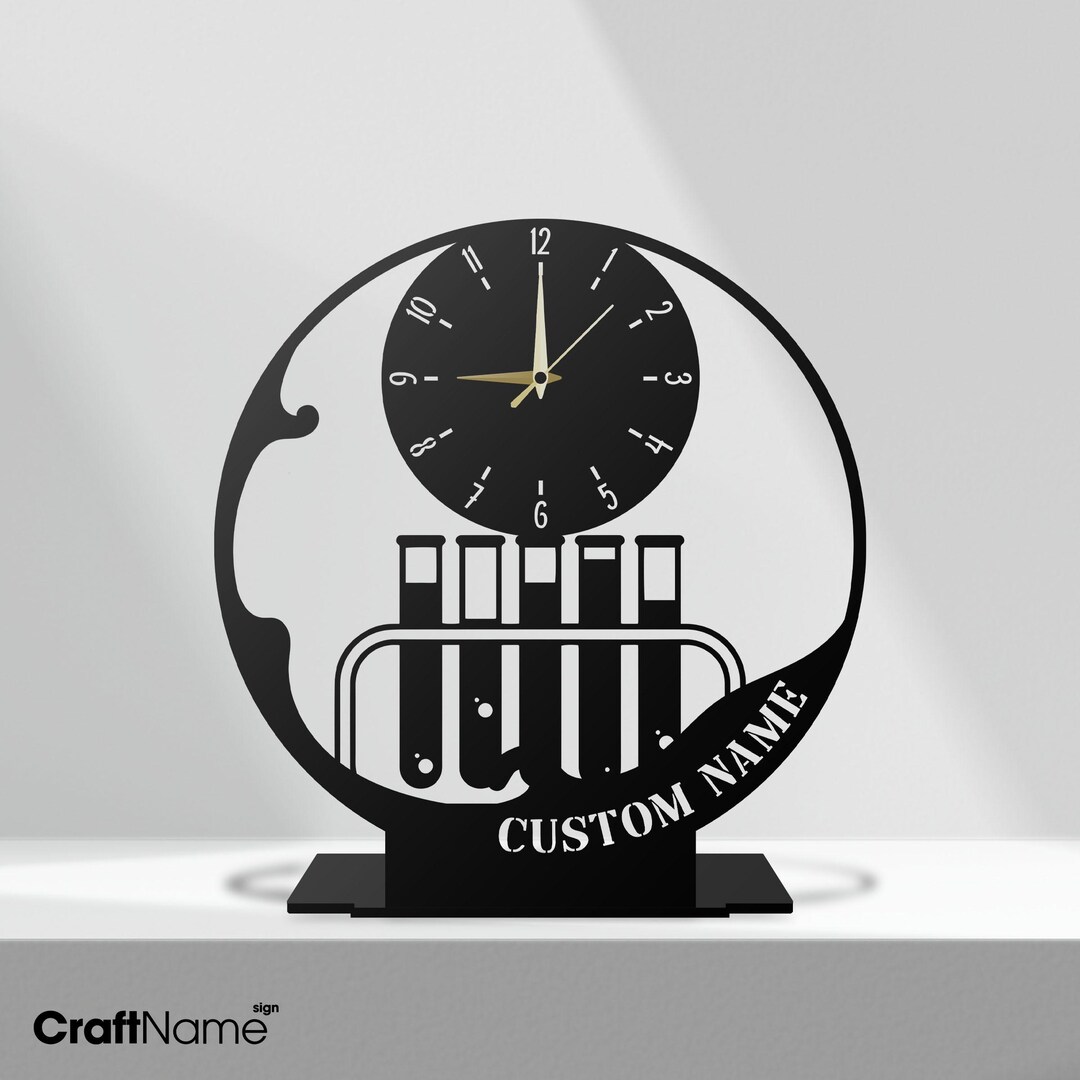 Custom Chemical Engineer Desk Clock, Personalized Chemical Engineering ...