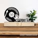 Custom Wooden DJ Monograph Desk Name Plate, Disc Jockey Metal Nameplate ...