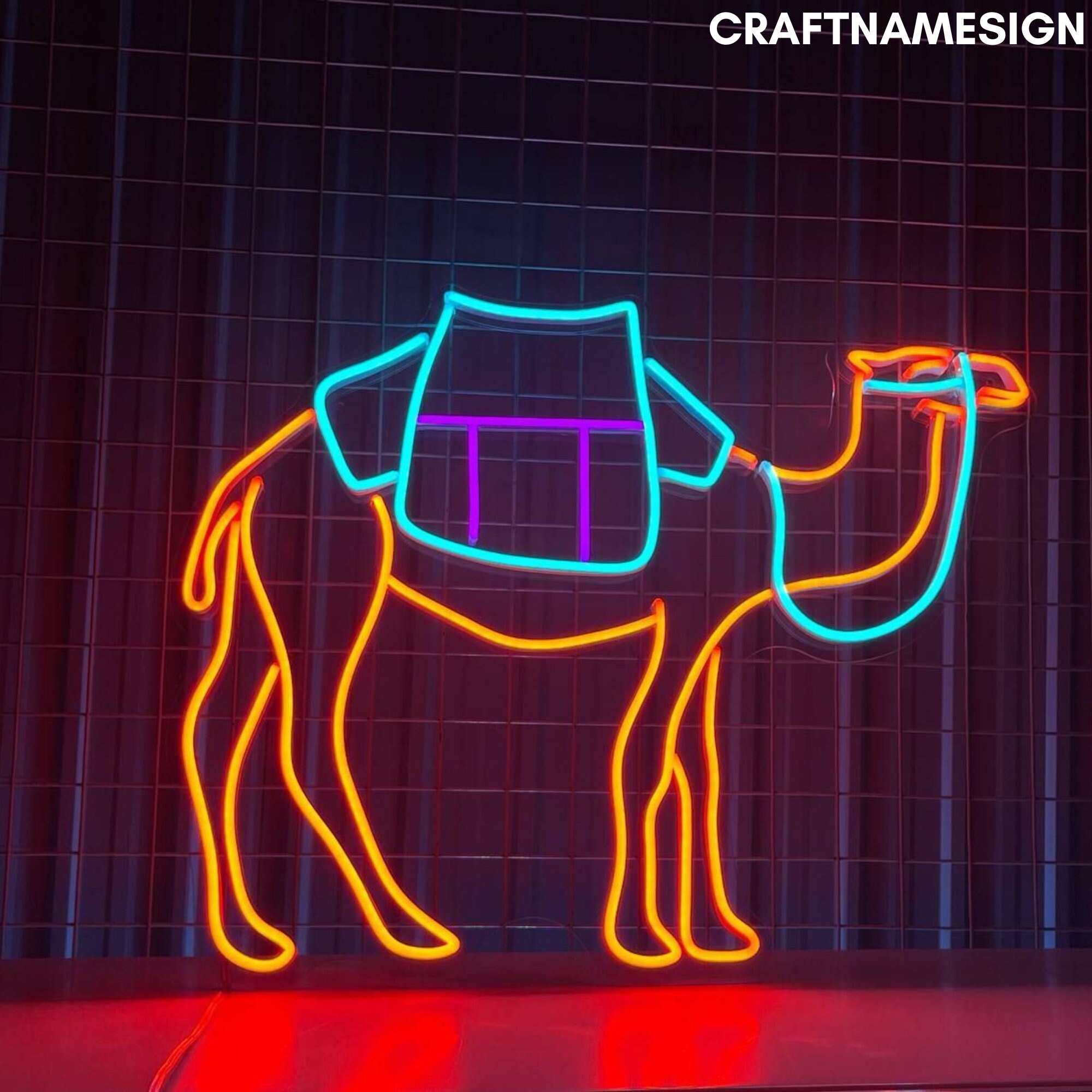 Desert Camel Neon Sign, Camel Led Sign, Custom Neon Sign, Wild Desert ...