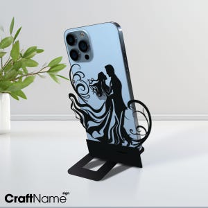 Personalized Couple Dancing Metal Stand for Phone and Tablet, Phone ...