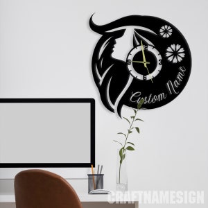 Custom Beauty Salon Metal Wall Clock, Wall Clock Unique for Home Decor ...