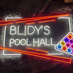 Pool Hall Neon Sign, Pool Hall Led Sign, Billiards Neon Signs ...