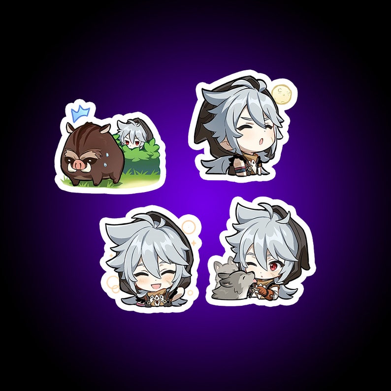 Genshin Impact Sticker Pack Laptop Decal High Quality Journaling Razor ...