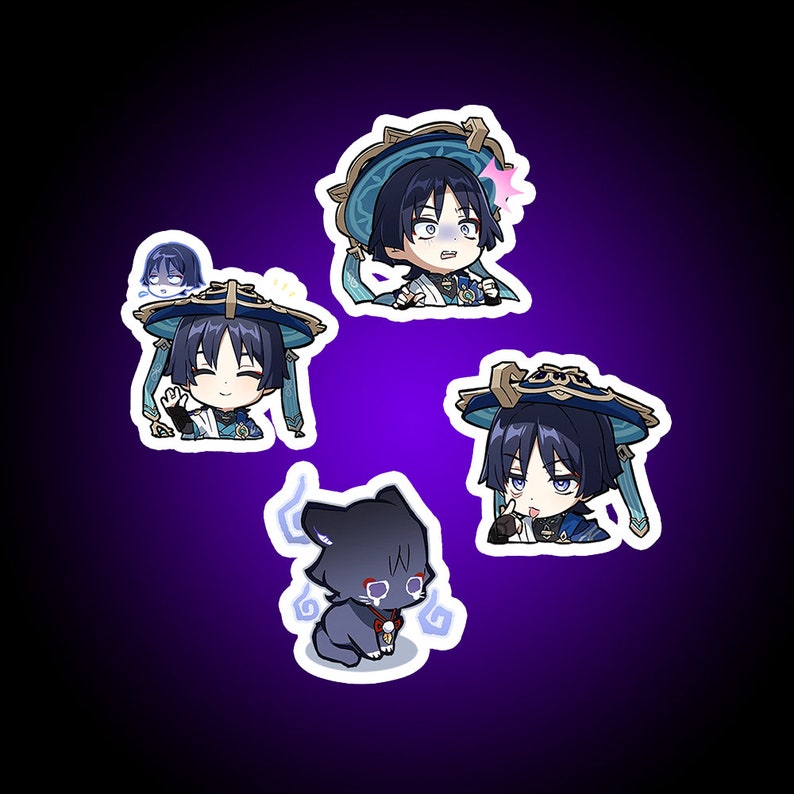 Genshin Impact Sticker Pack Laptop Decal High Quality - Etsy