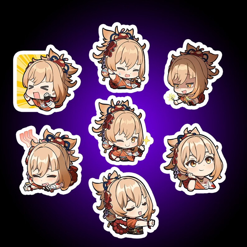 Genshin Impact Sticker Pack Laptop Decal High Quality Journaling ...