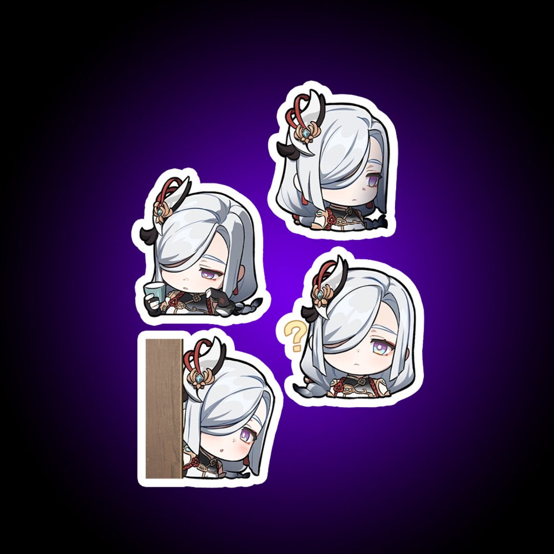 Genshin Impact Sticker Pack Laptop Decal High Quality Journaling Shenhe ...