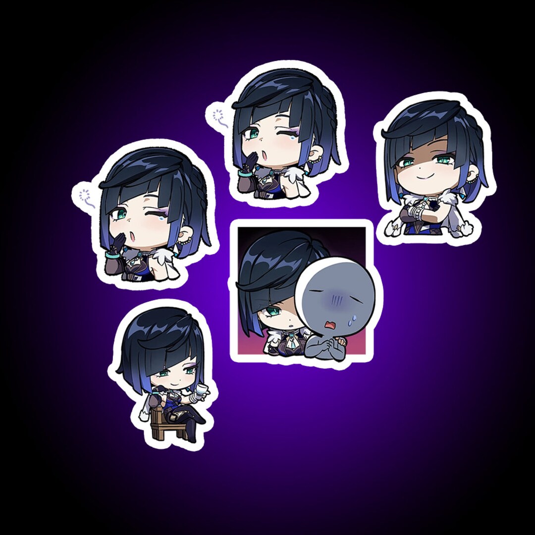 Genshin Impact Sticker Pack Laptop Decal High Quality Journaling Yelan ...