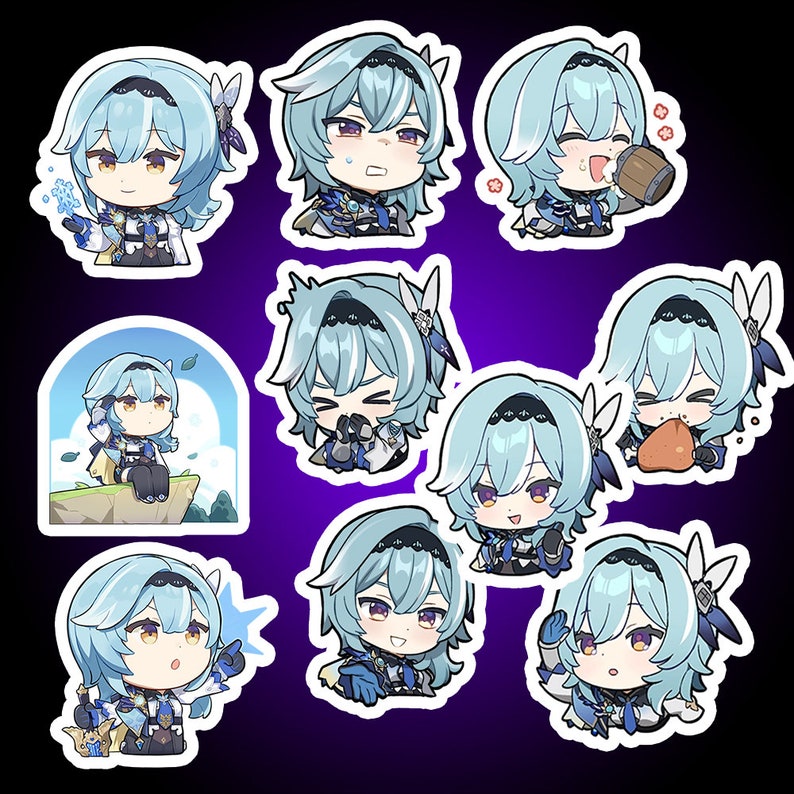 Genshin Impact Sticker Pack Laptop Decal High Quality Journaling Eula ...