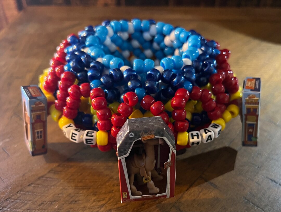 Toy Story 3D Kandi Cuff- Woody, Jessie, and Bullseye - Etsy