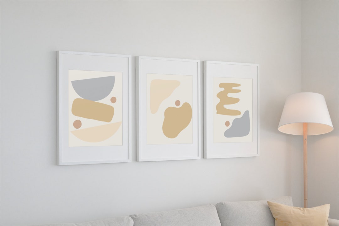 Three Geometric Shapes Poster - Etsy