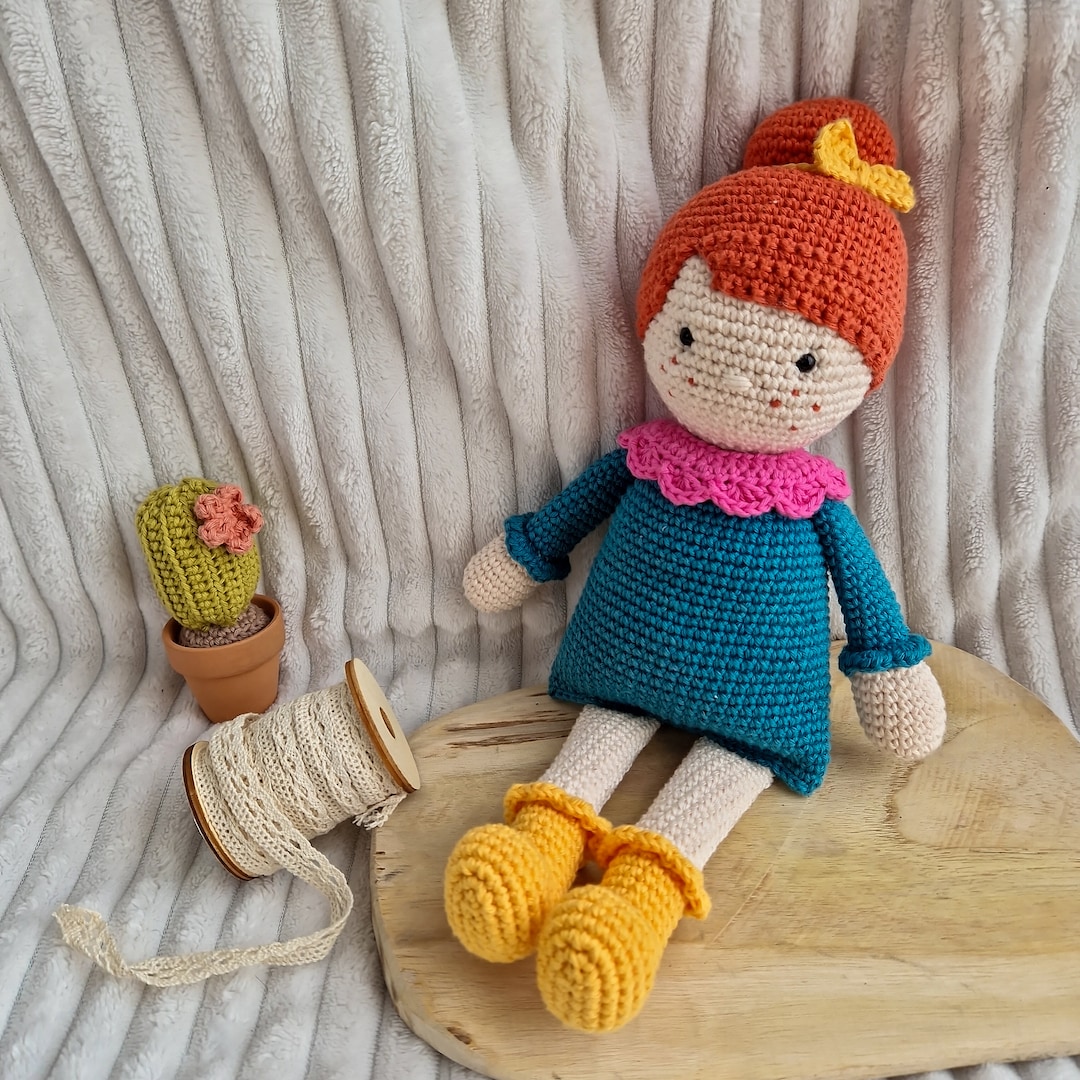 Crochet Rag Doll for Child Little Girl Baby Comforter Birth - Etsy