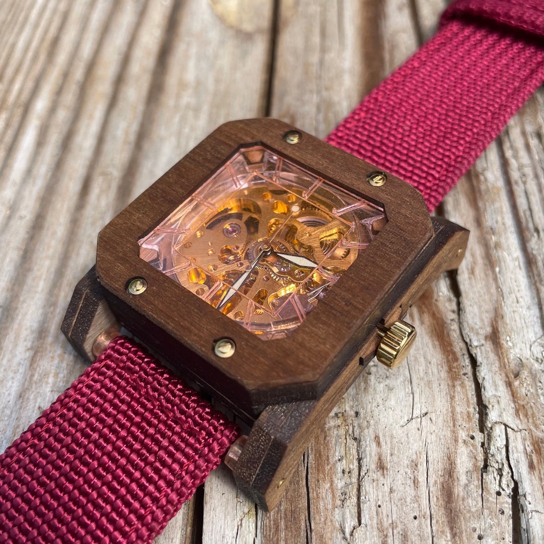 DIY Skeleton Watch Kit in Real Walnut Casing With Choice of - Etsy